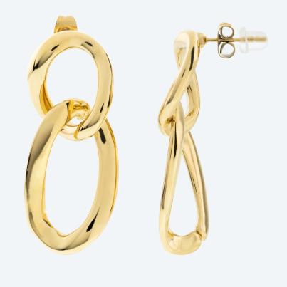 Steelura Ohrhänger vergoldet | 123.live